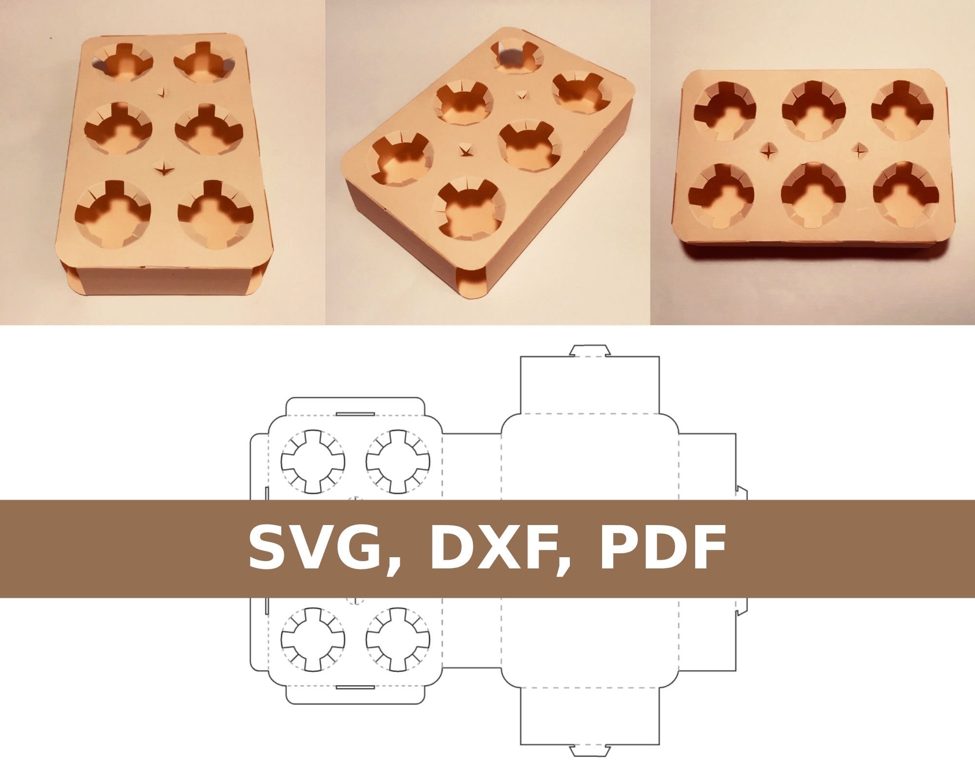 6 Pack Holder, 6 Pack Box, Six Pack Holder, Six Pack Carrier, Six Pack ...