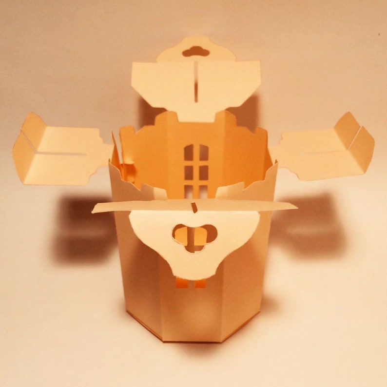 Tower Box Template, House Box, Building Box, House Gift Box, Castle Box ...