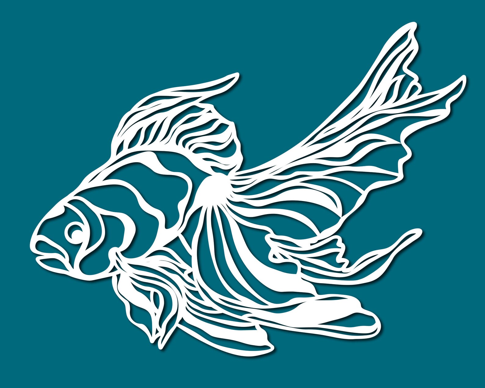 Fish Svg, Fish Cut File, Fish Cricut, Fish Silhouette, Goldfish Svg ...