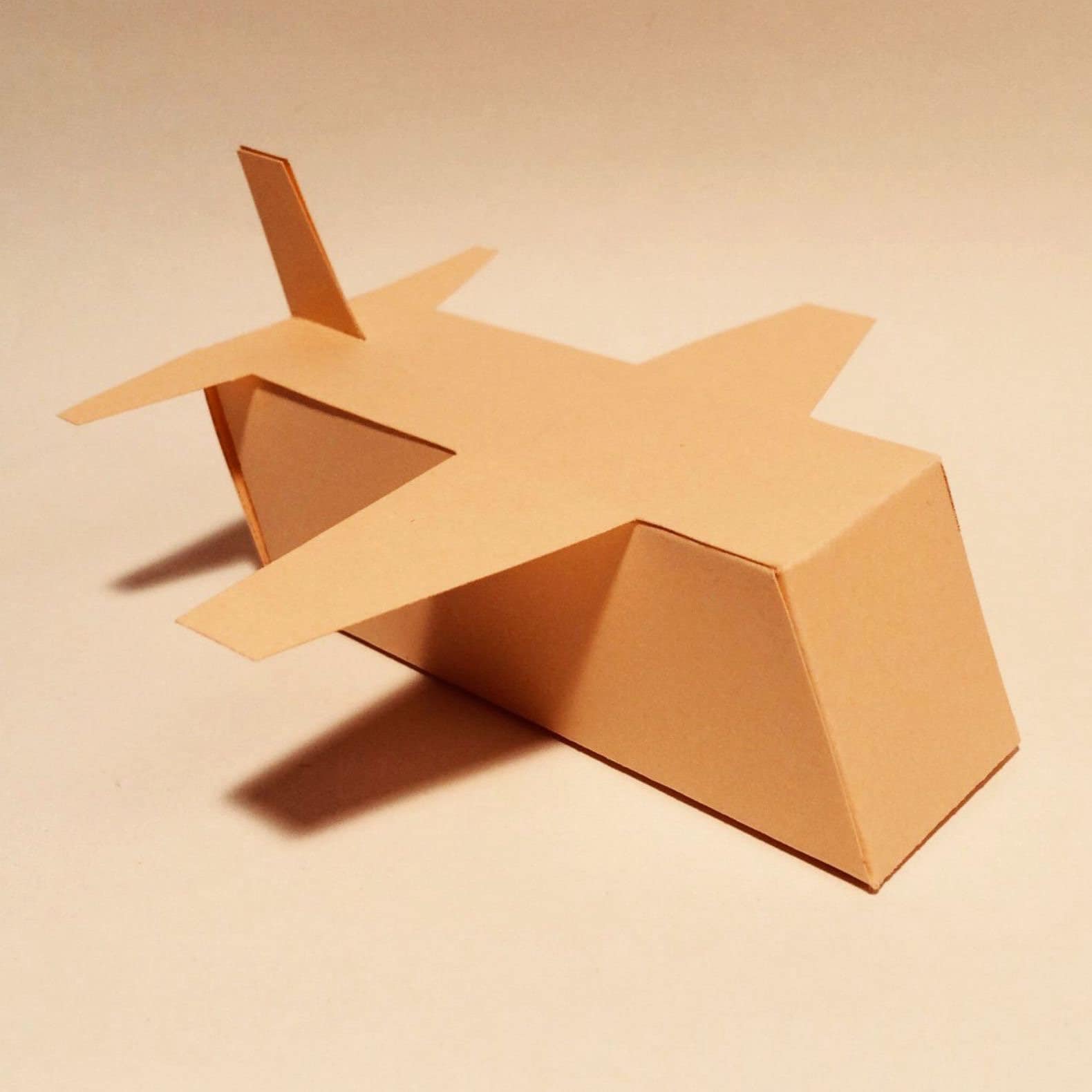 Airplane Box Template, Paper Plane, Paper Airplane, Airplane Gift Box ...