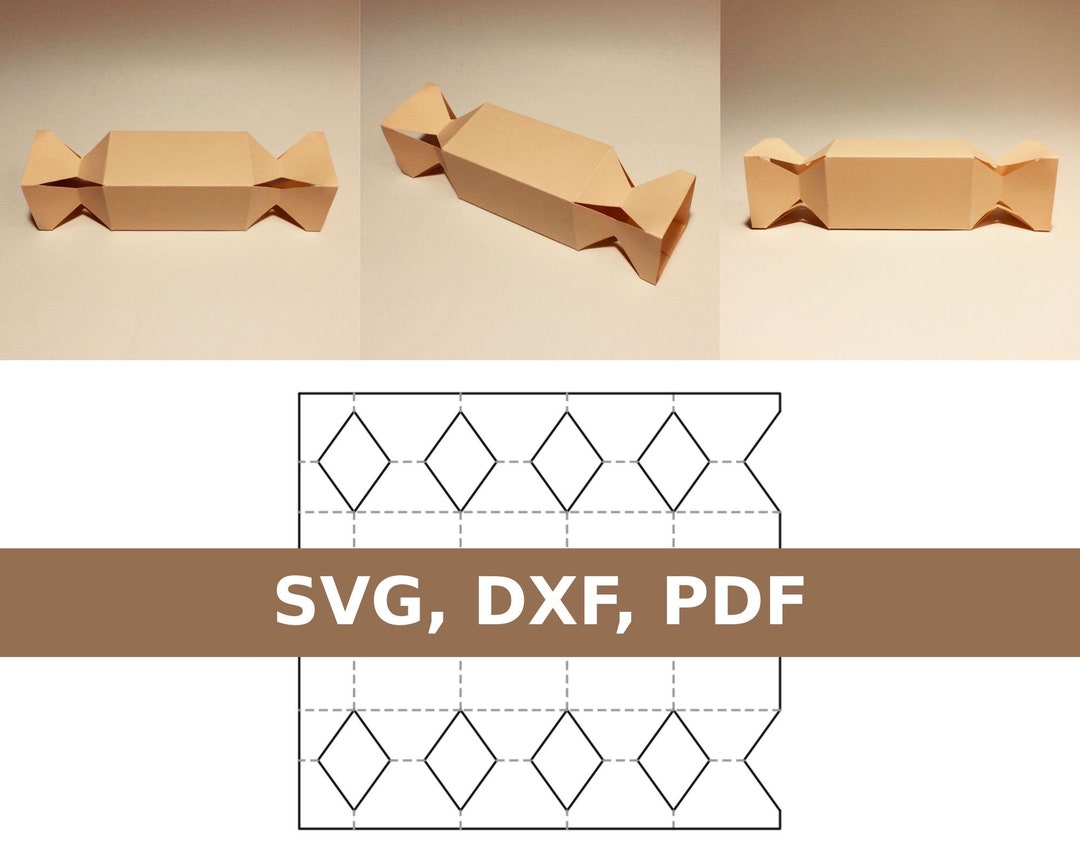 Cracker Box Template, Candy Box, Candy Shaped Box, Christmas Cracker ...