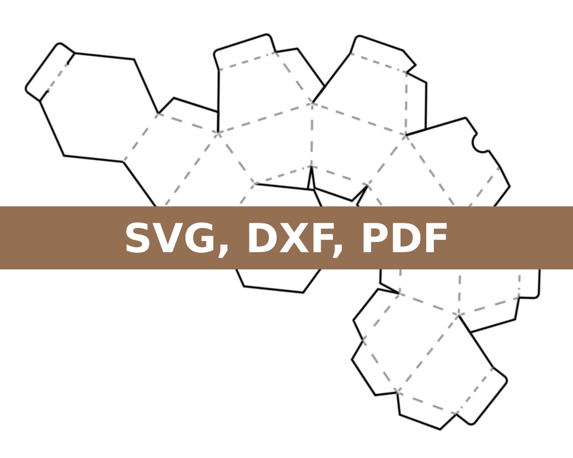 Crystal Box Template, Jewellery Box, Jewelry Box, Jewel Box, Gift Box ...