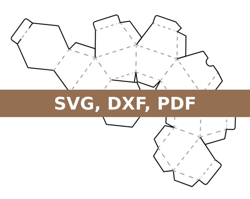 Crystal Box Template, Jewellery Box, Jewelry Box, Jewel Box, Gift Box ...