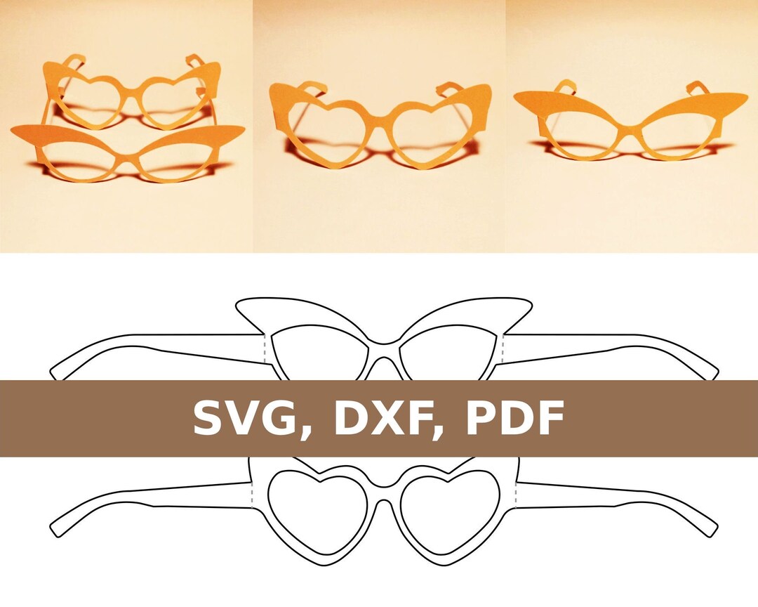 Party Glasses Template, Paper Sunglasses, Birthday Glasses, Printable ...