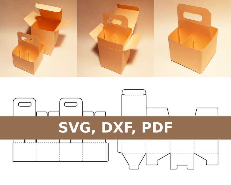 4 Pack Carrier Template, Beer Carrier Bag, SVG DXF PDF, Cricut ...