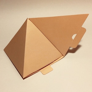 Pyramid Box Template, Pyramid Container, Pyramid Shaped Box, Pyramid ...