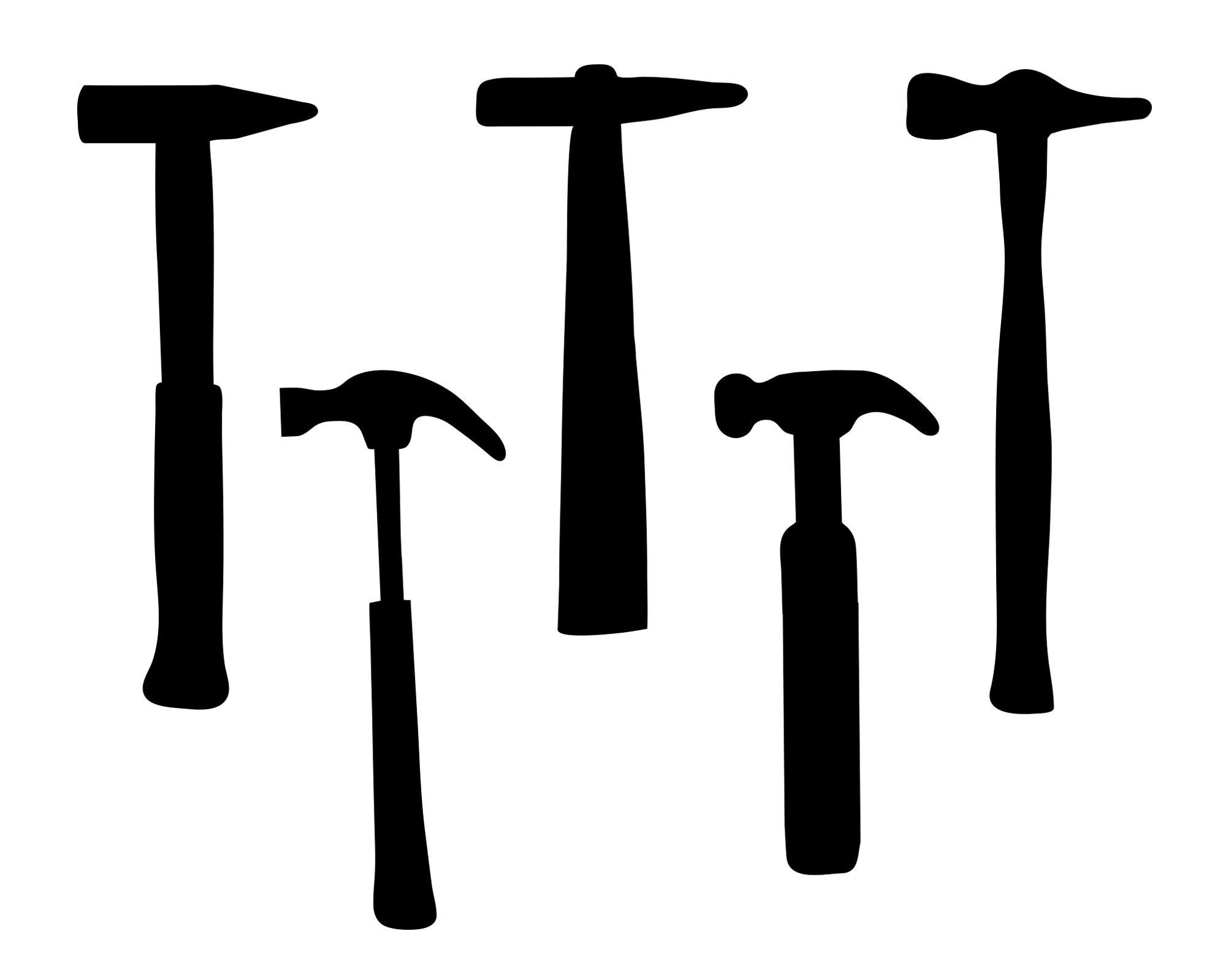 Hammer Svg, Hammer Dxf, Hammer Template, Hammer Png, Hammer Cutout ...