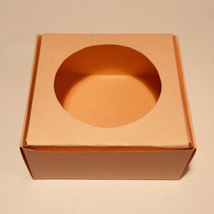 Cake Box With Window Template, Pastry Box With Window, Bakery Box With ...