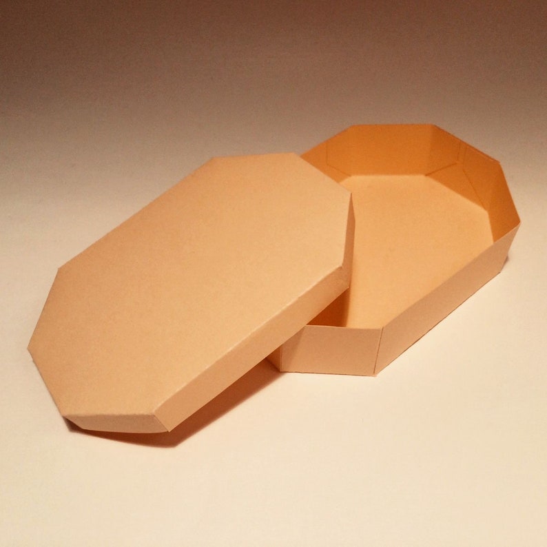 Octagon Box Template, Cosmetic Box, Cosmetic Packaging, Corrugated Box ...