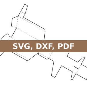 Airplane Box Template, Paper Plane, Paper Airplane, Airplane Gift Box ...