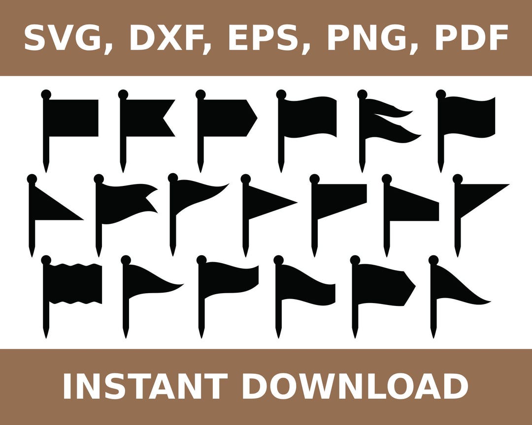 Flag Pins Svg, Flags Dxf, Flags Template, Flags Cutout, Flags Cut File ...