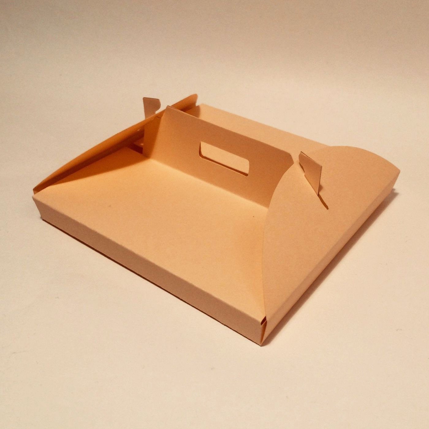 Pizza Box With Handle Template, Pizza Delivery Box, Take Away Pizza Box ...