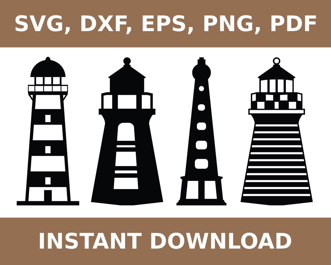 Lighthouse Svg, Lighthouse Dxf, Lighthouse Png, Lighthouse Cut File ...