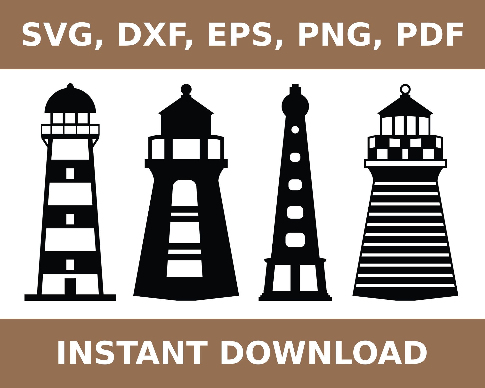 Lighthouse Svg, Lighthouse Dxf, Lighthouse Png, Lighthouse Cut File ...