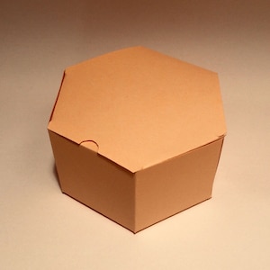 Hexagon Box Template, Hexagon Gift Box, Hexagonal Gift Box, Hexagonal ...