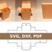 Glass Box Template, Box for Flutes, Box With Divider, Flute Box, Box ...