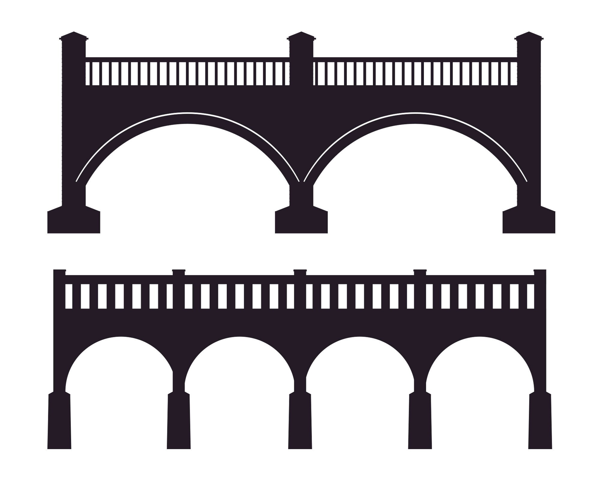Bridge Svg, Bridge Dxf, Bridge Png, Bridge Laser Cut, Bridge Cut File ...