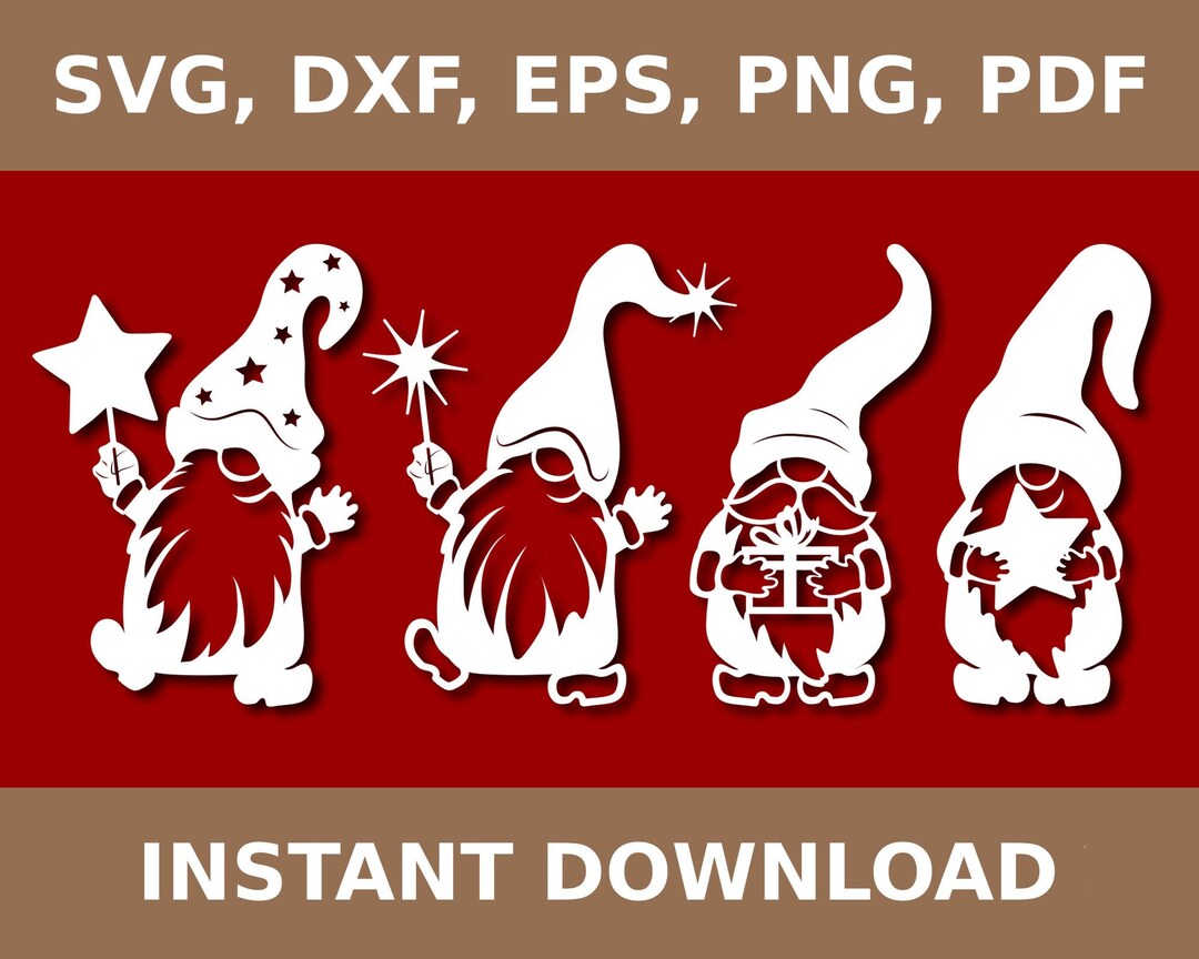 Gnome Svg, Gnome Dxf, Gnomes Dxf, Gnome Png, Gnomes Png, Gnome Cut File ...