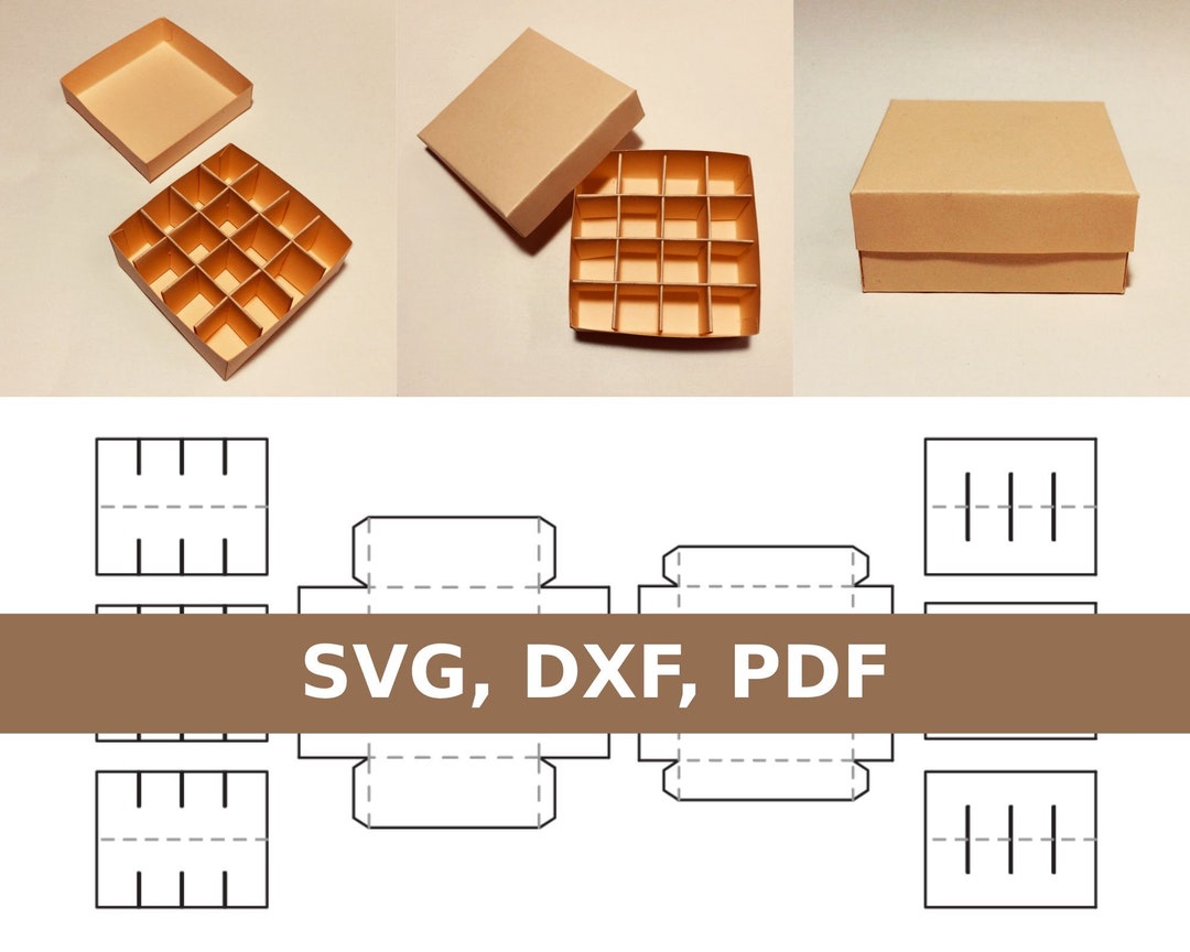 Box With Dividers Template, Box With Insert, Box With Inlay, Box With ...