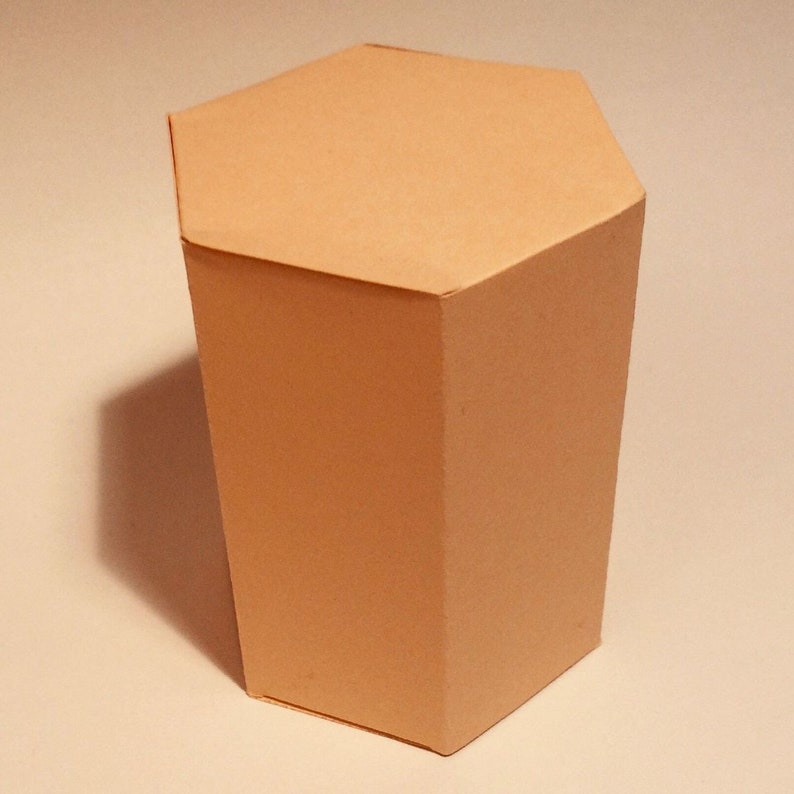 Hexagon Box Template, Hexagon Gift Box, Hexagonal Gift Box, Hexagonal ...