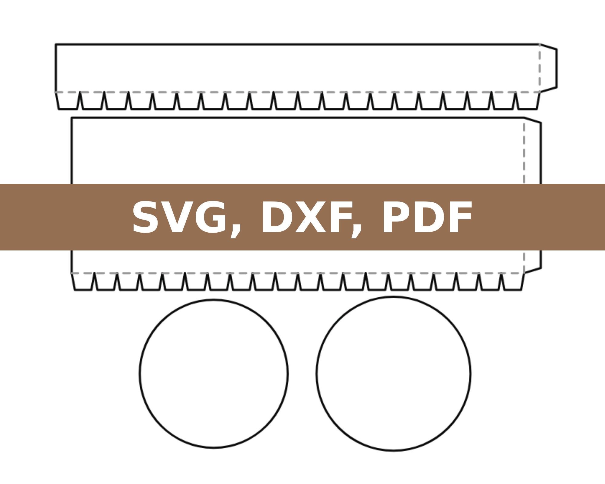 Round Box With Lid Template, Hat Gift Box, Circle Box, Round Gift Box ...