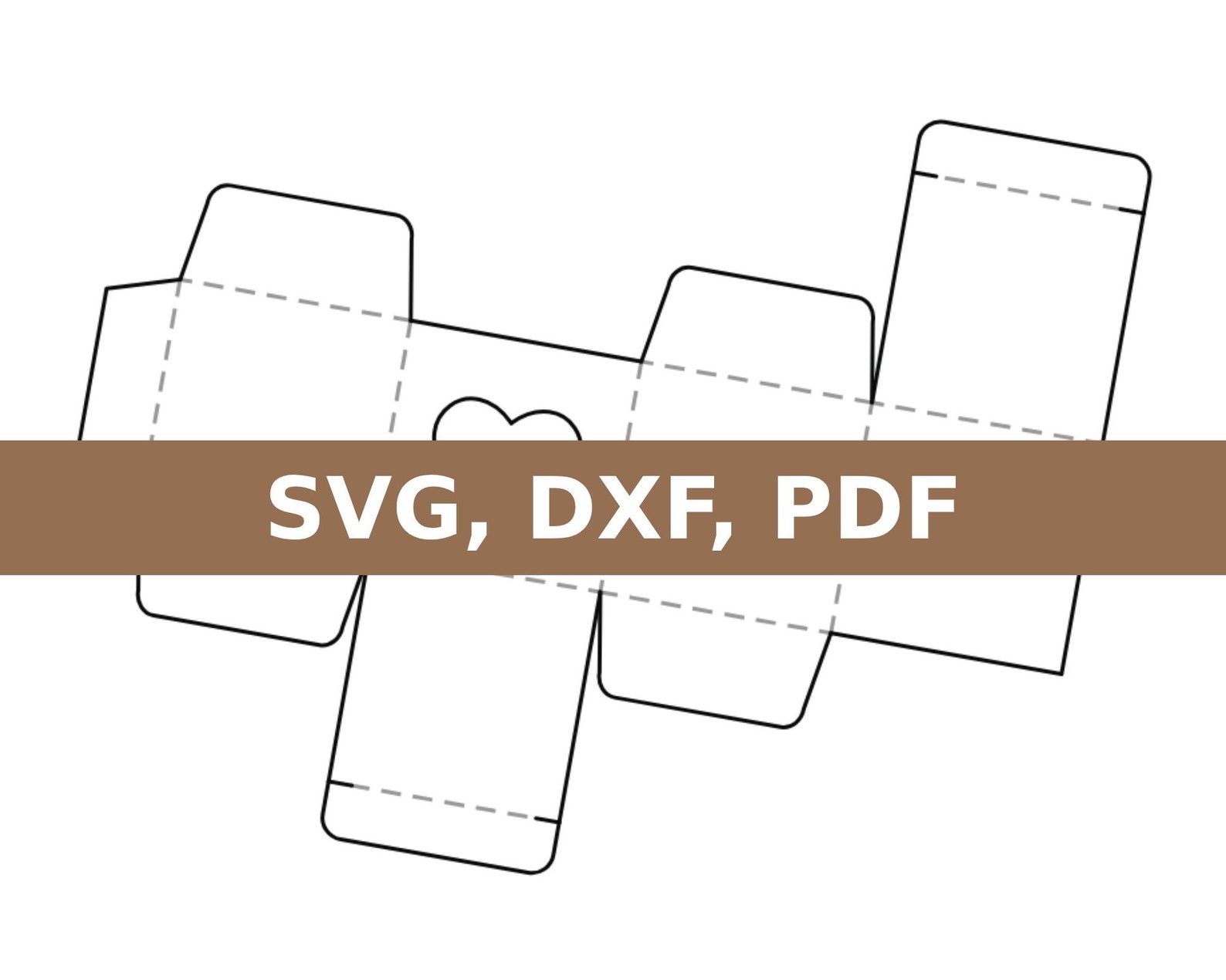 Heart Box Template, Love Gift Box, Heart Gift Box, Romantic Gift Box ...