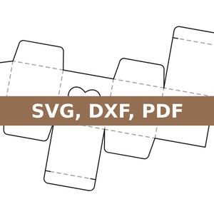 Heart Box Template, Love Gift Box, Heart Gift Box, Romantic Gift Box ...