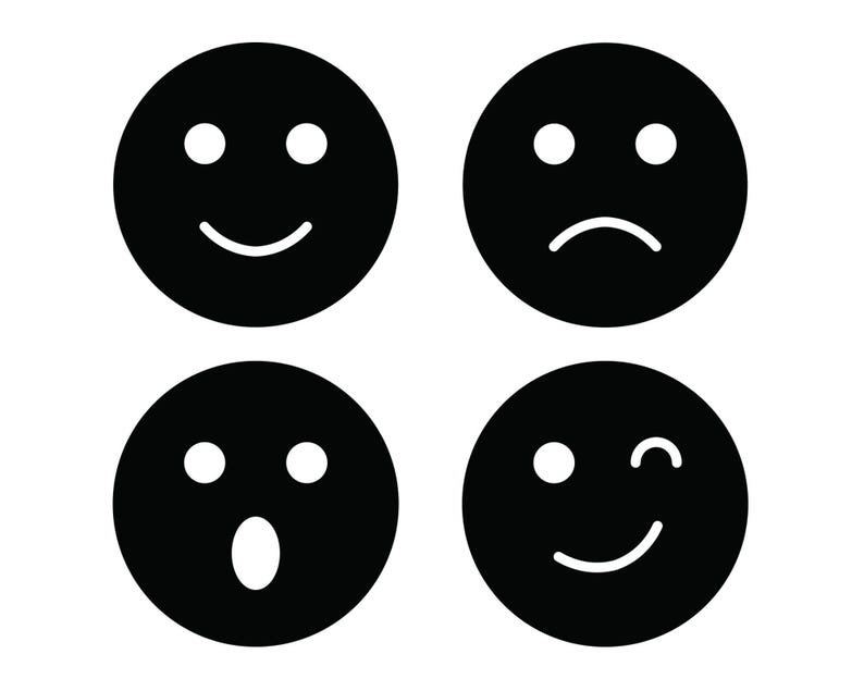 Emoji Svg, Emoji Dxf, Emojis Dxf, Emoji Template, Emoji Cut File, Emoji ...
