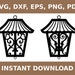 Lantern Svg, Lantern Dxf, Lantern Png, Lantern Laser Cut, Lantern Cut ...
