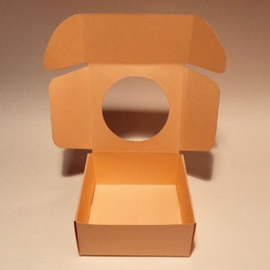 Cake Box With Window Template, Pastry Box With Window, Bakery Box With ...