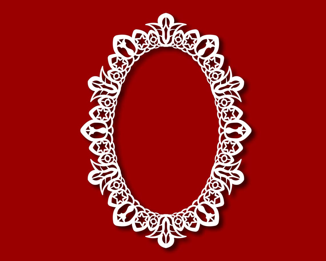 Oval Frame Svg, Oval Frame Dxf, Oval Frame Png, Mirror Frame Dxf ...