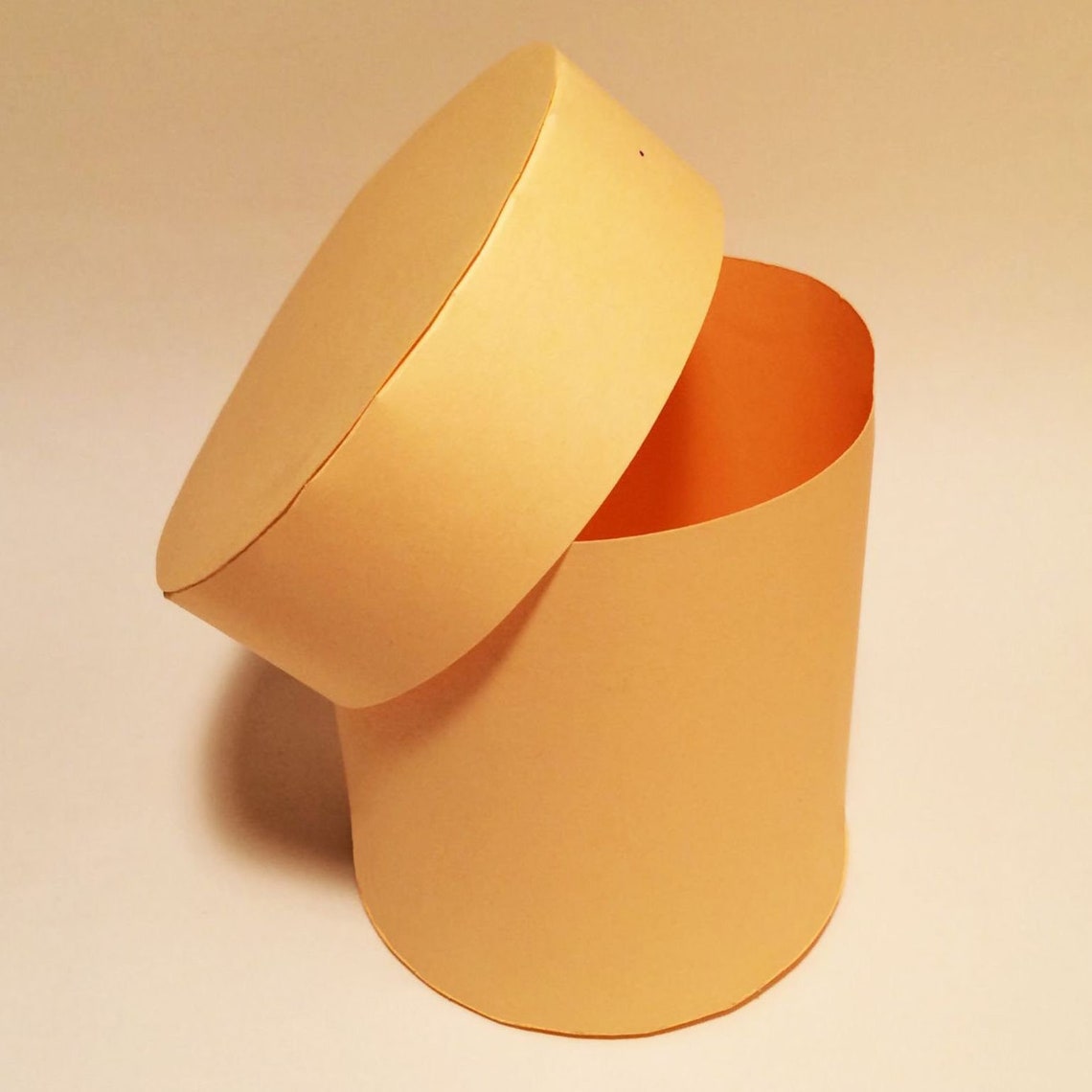 Round Box With Lid Template, Hat Gift Box, Circle Box, Round Gift Box ...