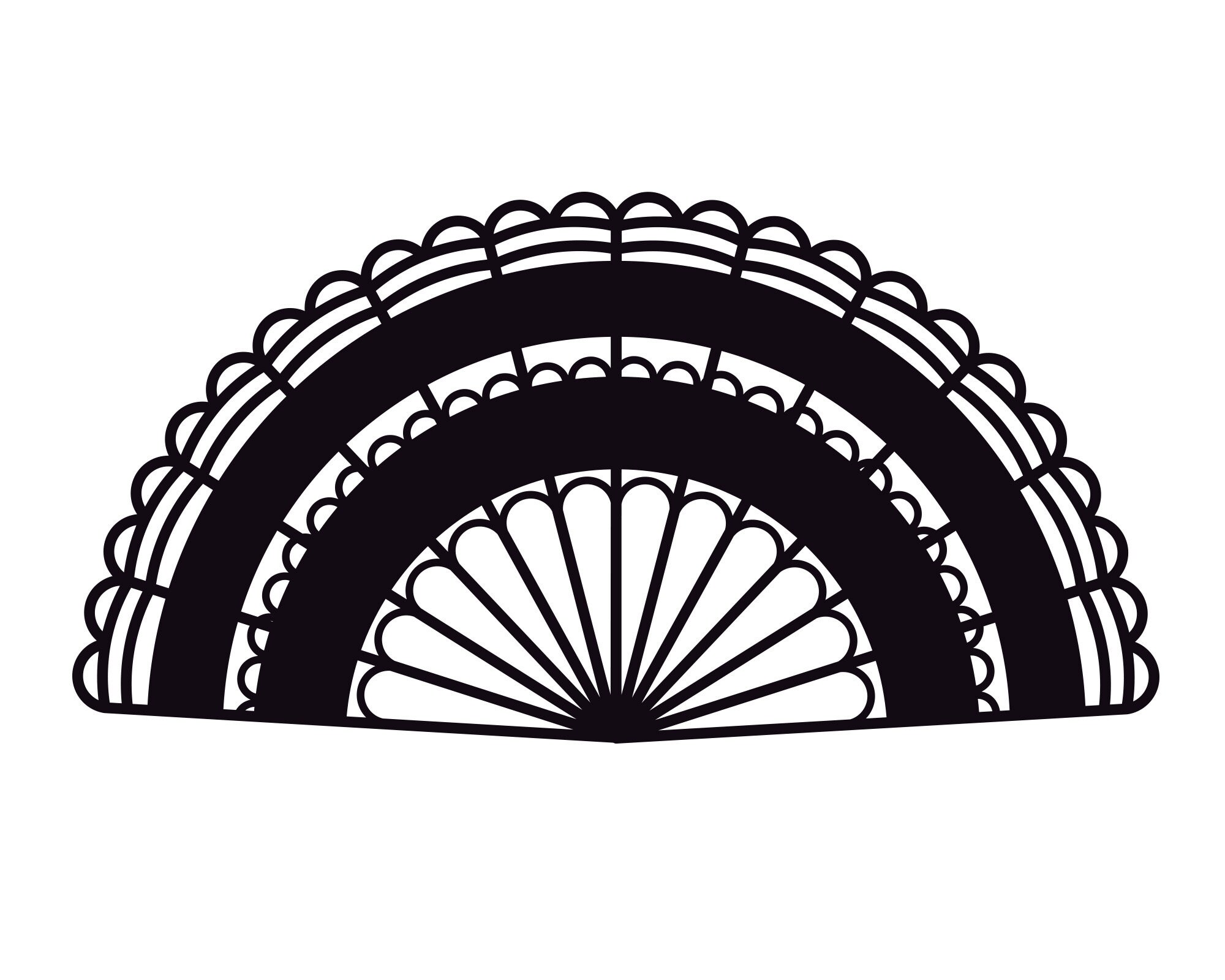 Hand Fan Svg, Hand Fan Dxf, Hand Fan Png, Hand Fan Cut File, Hand Fan ...
