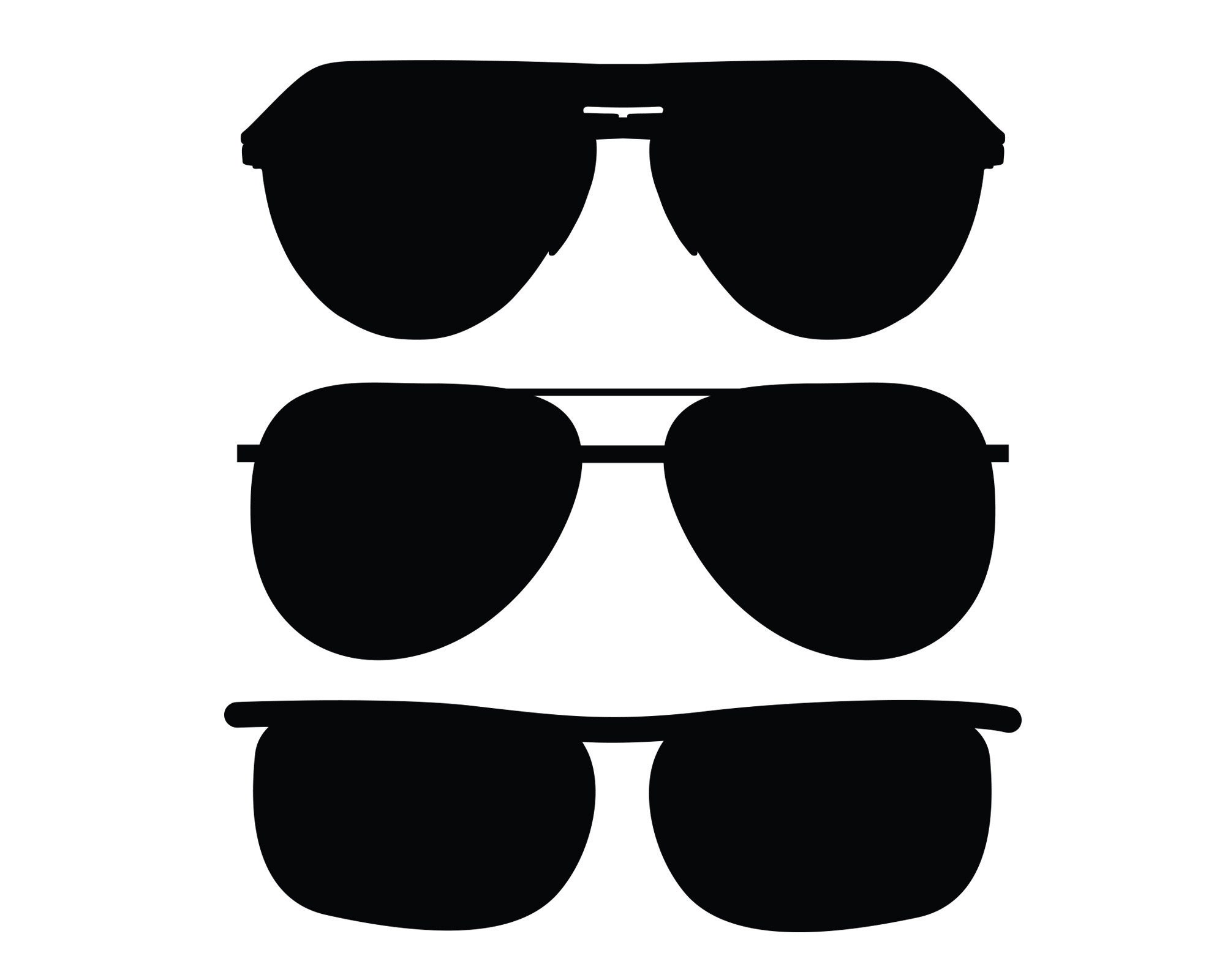 Sunglasses Svg, Sunglasses Dxf, Sunglasses Cut File, Sunglasses Png ...
