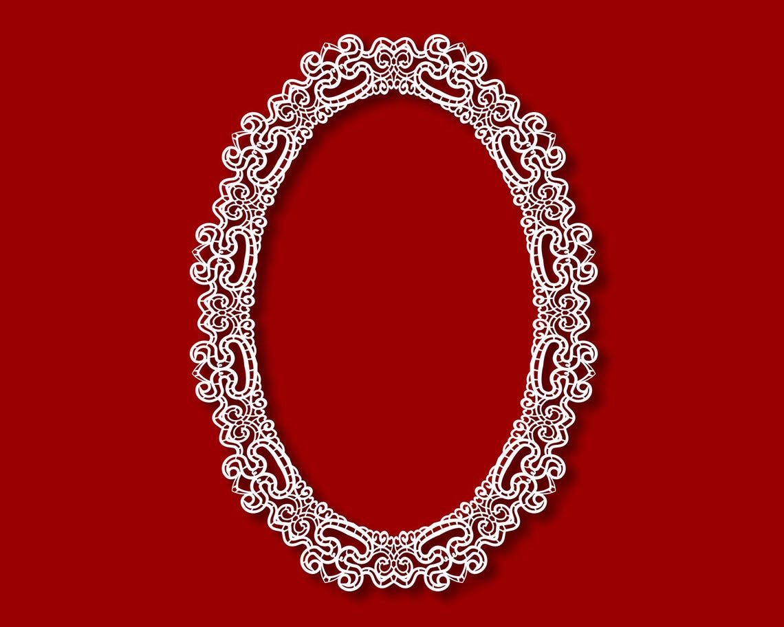 Oval Frame Svg, Oval Frame Dxf, Oval Frame Png, Mirror Frame Dxf ...