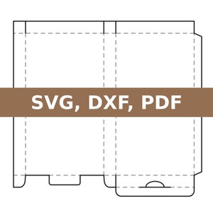 Flat Box Template, Thin Box, SVG, PDF, Cricut, Silhouette - Etsy