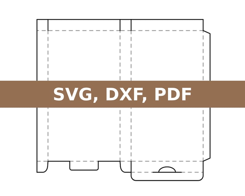 Flat Box Template, Thin Box, SVG, PDF, Cricut, Silhouette - Etsy