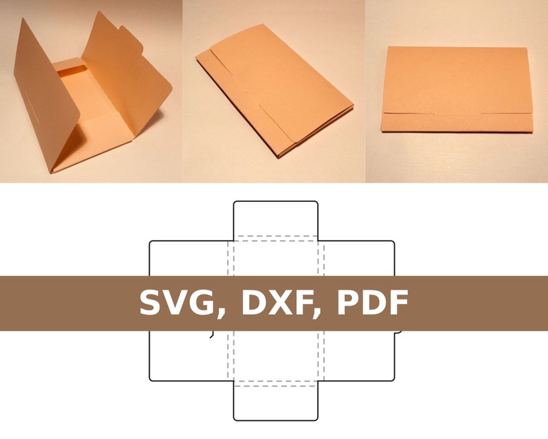 Document Storage Box Template, Folder Svg, Folder Template, Document ...