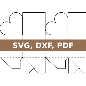 Love Box Template, Heart Box, Romantic Box, Gift Box, Birthday Gift Box ...