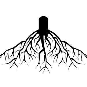 Root Svg, Tree Roots Svg, Roots Template, Root Dxf, Roots Dxf, Tree ...