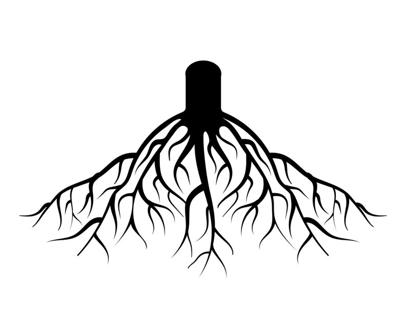 Root Svg, Tree Roots Svg, Roots Template, Root Dxf, Roots Dxf, Tree ...