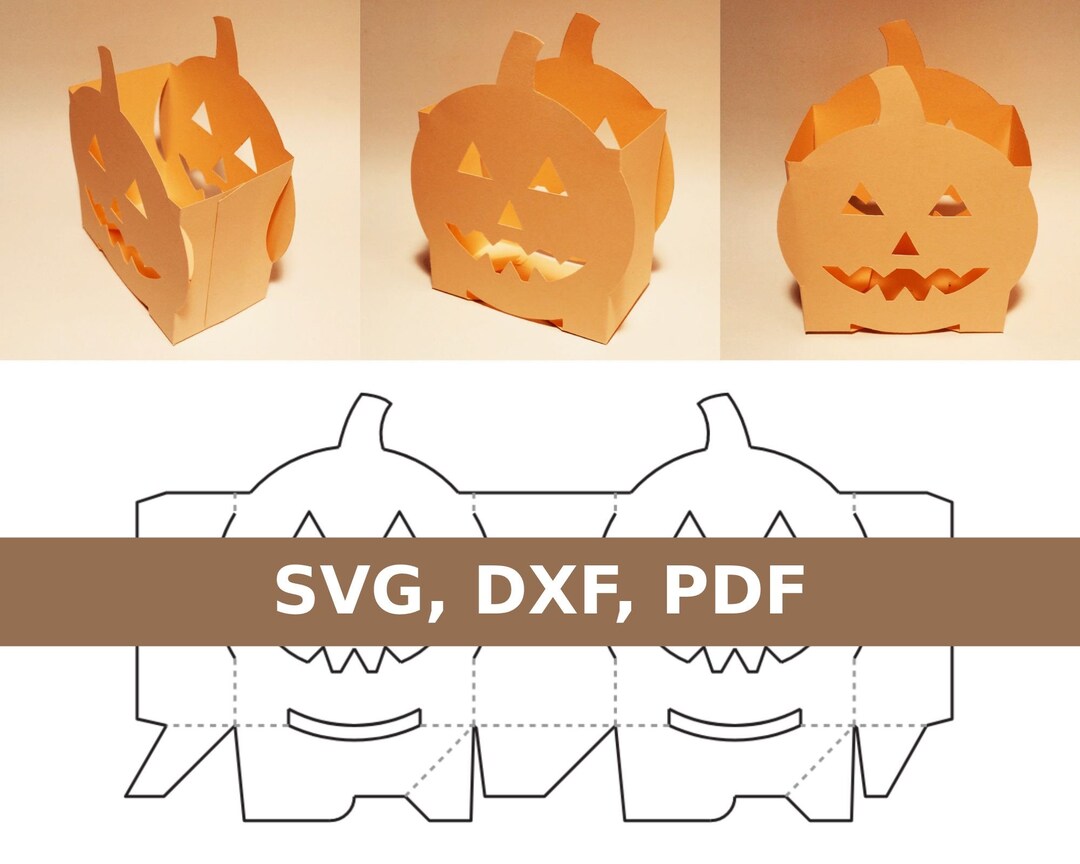 Pumpkin Box Template, Halloween Box, Halloween Gift Box, Pumpkin Gift ...