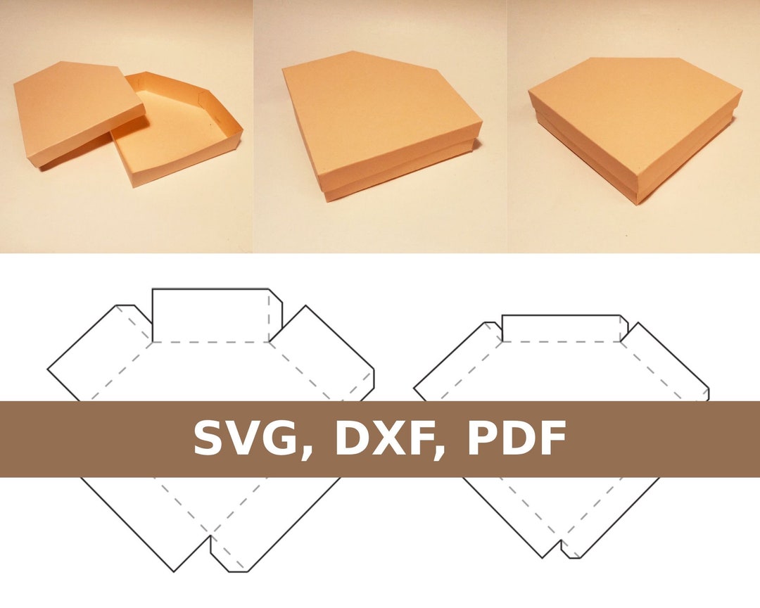 Gem Box Template, Jewelry Box, Jewel Box, Gift Box, Gem Shape Box ...