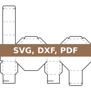 Octagon Box Template, Octagonal Bag, Octagon Box, Octagonal Bag, Gift ...