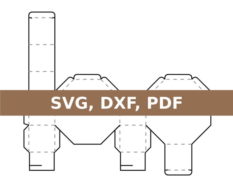 Octagon Box Template, Octagonal Bag, Octagon Box, Octagonal Bag, Gift ...