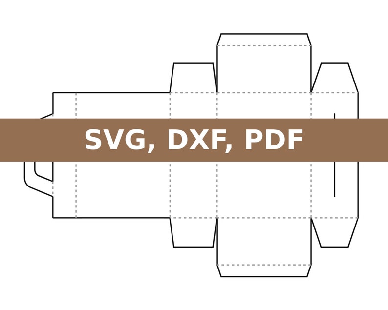 Briefcase Box Template, Gift Box With Handle, SVG, PDF, Cricut ...