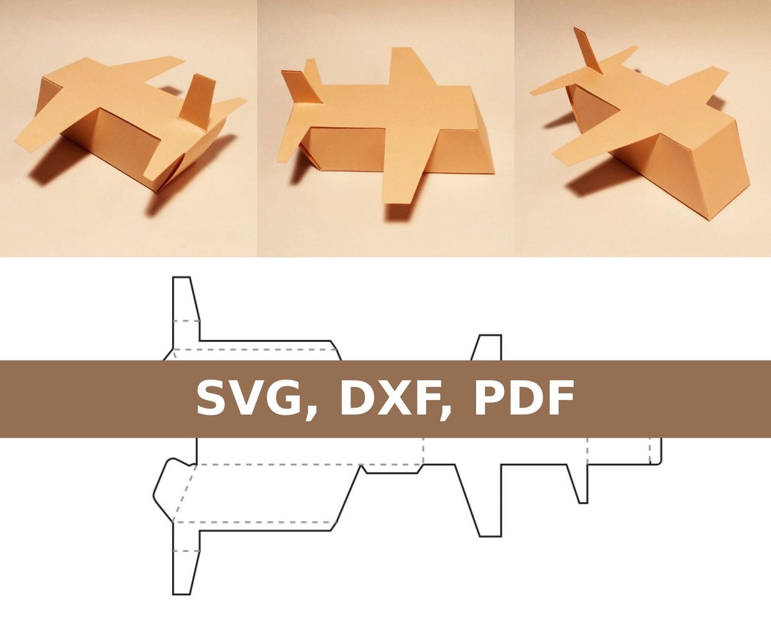 Airplane Box Template, Paper Plane, Paper Airplane, Airplane Gift Box ...
