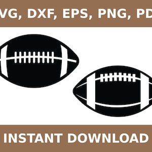 Football Svg, Football Dxf, Football Png, Football Laser Cut, Football ...