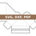 Sandwich Box Template, Food Box, Food Container, Lunch Box, Snack Box ...