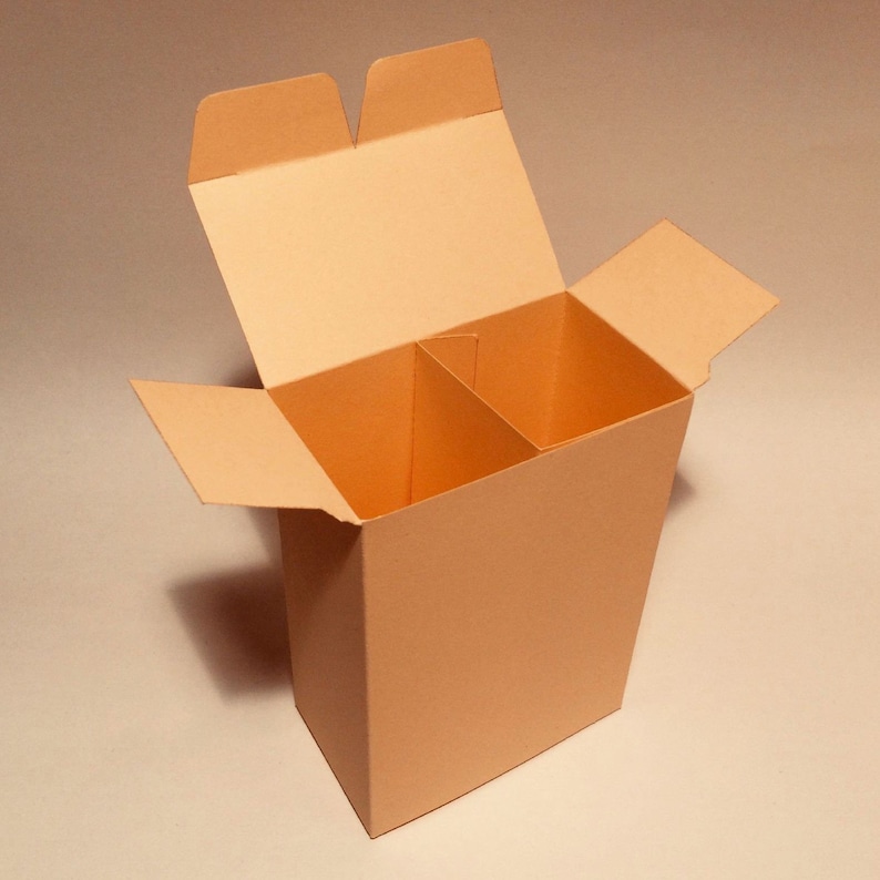 Glass Box Template, Box for Flutes, Box With Divider, Flute Box, Box ...